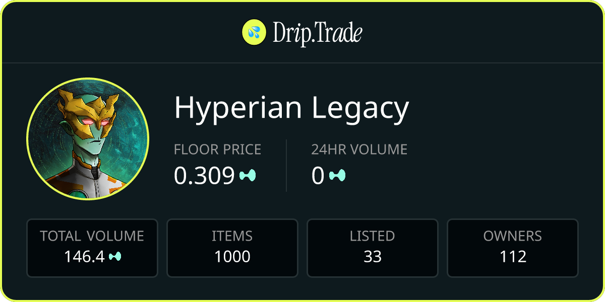 0.409 HYPE - Hyperian Legacy | Drip.Trade